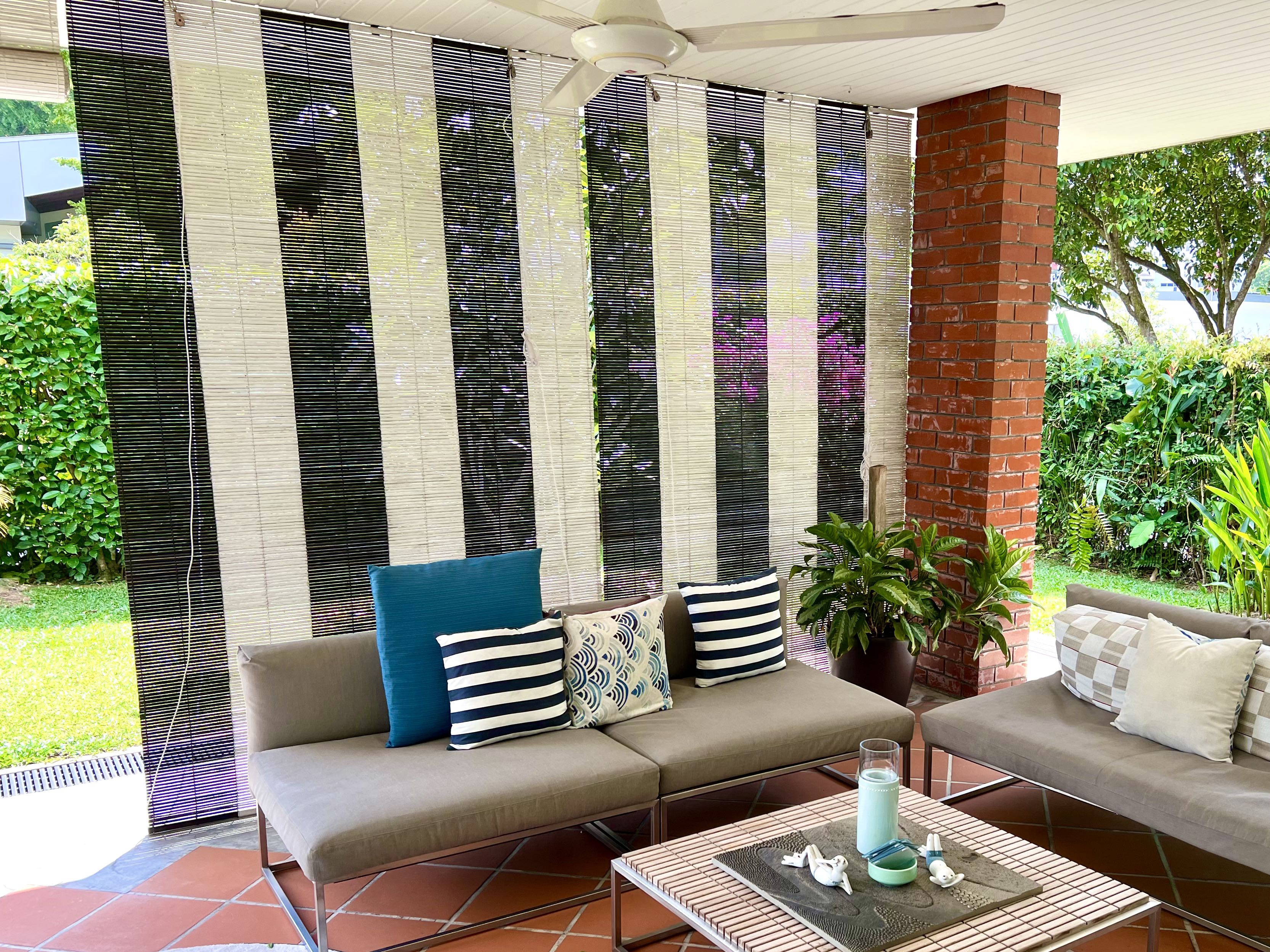 Colonial Black & White Blinds, Furniture & Home Living, Home Decor ...