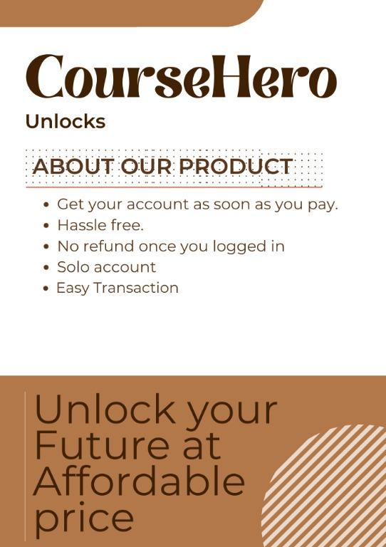 Course Hero Unlocks 10 account unlocks, Computers & Tech, Office ...