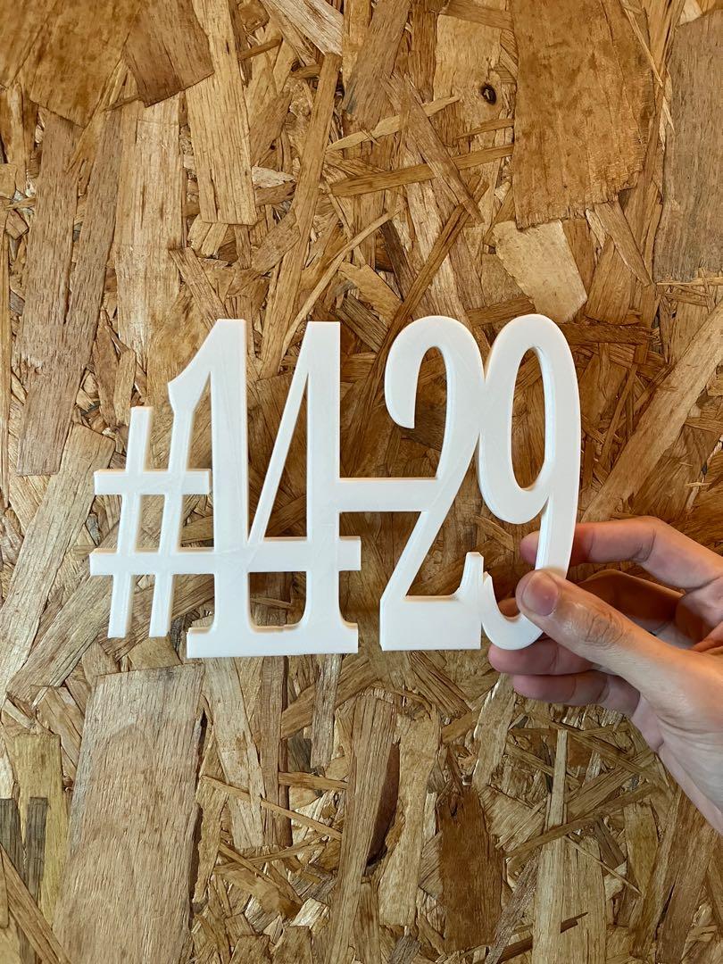 Custom 3D house unit number hdb door number, Furniture & Home Living ...