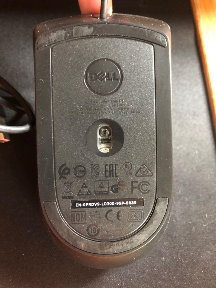 Dell 有線滑鼠 wired mouse, 電腦＆科技, 電腦周邊及配件, 電腦滑鼠及相關產品 - Carousell