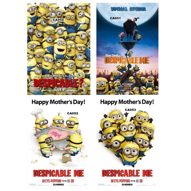 DESPICABLE ME (2010) MOVIE POSTERS (PART 1) MINIONS, Hobbies & Toys ...