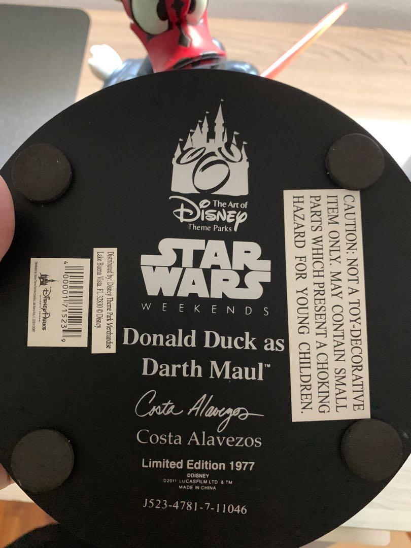 Disney Star Wars exclusive - Donald Duck as Darth Maul, Hobbies & Toys ...
