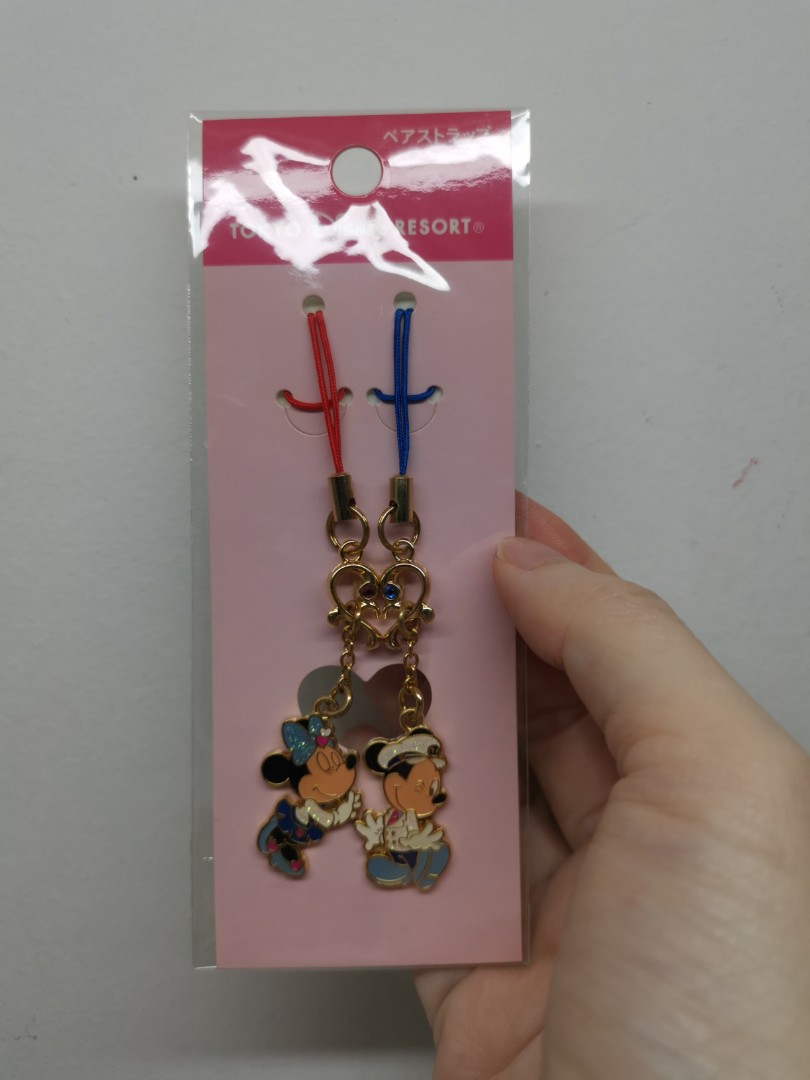 Disneyland Tokyo Disney resort mickey and Minnie keychain /charm /strap ...
