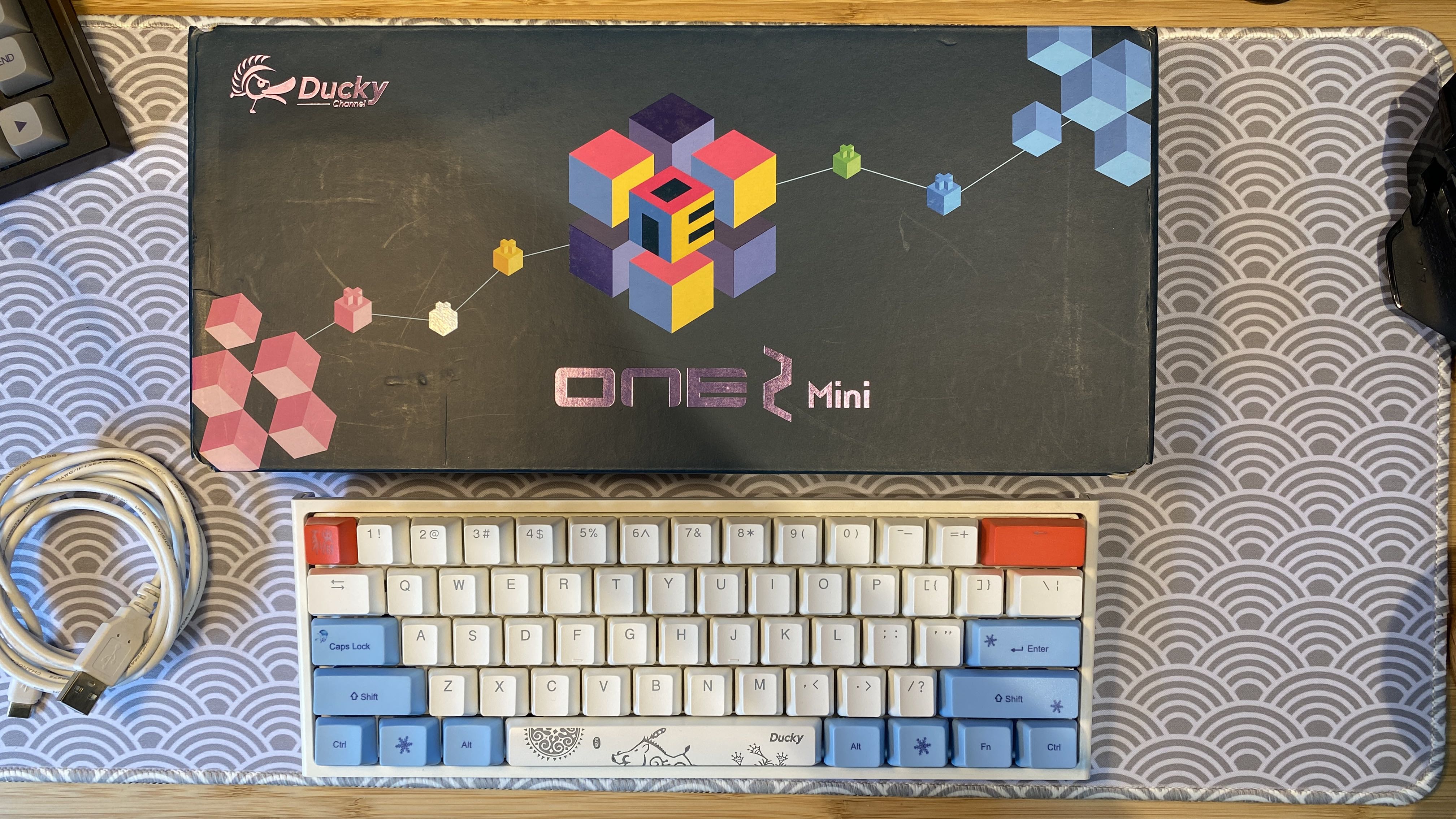 Ducky One 2 Mini (Cherry MX Speed Silvers) with custom keycaps ...