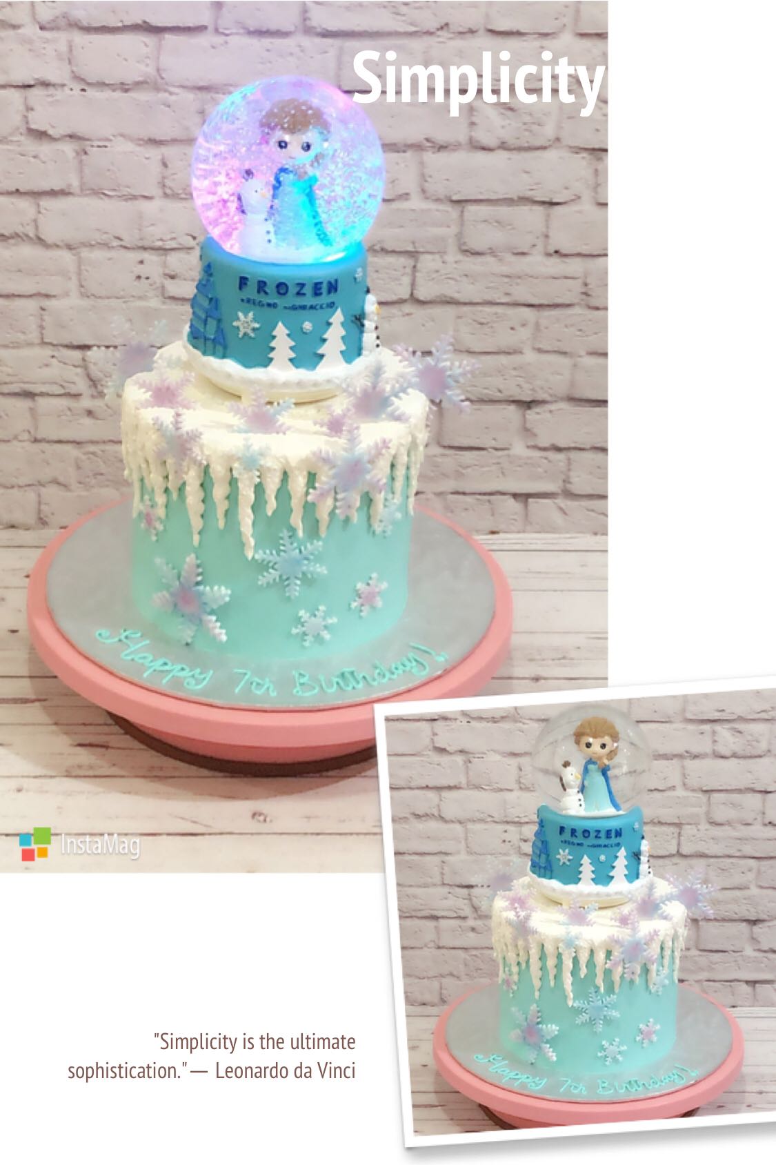 Frozen Elsa Cake, Food & Drinks, Homemade Bakes on Carousell