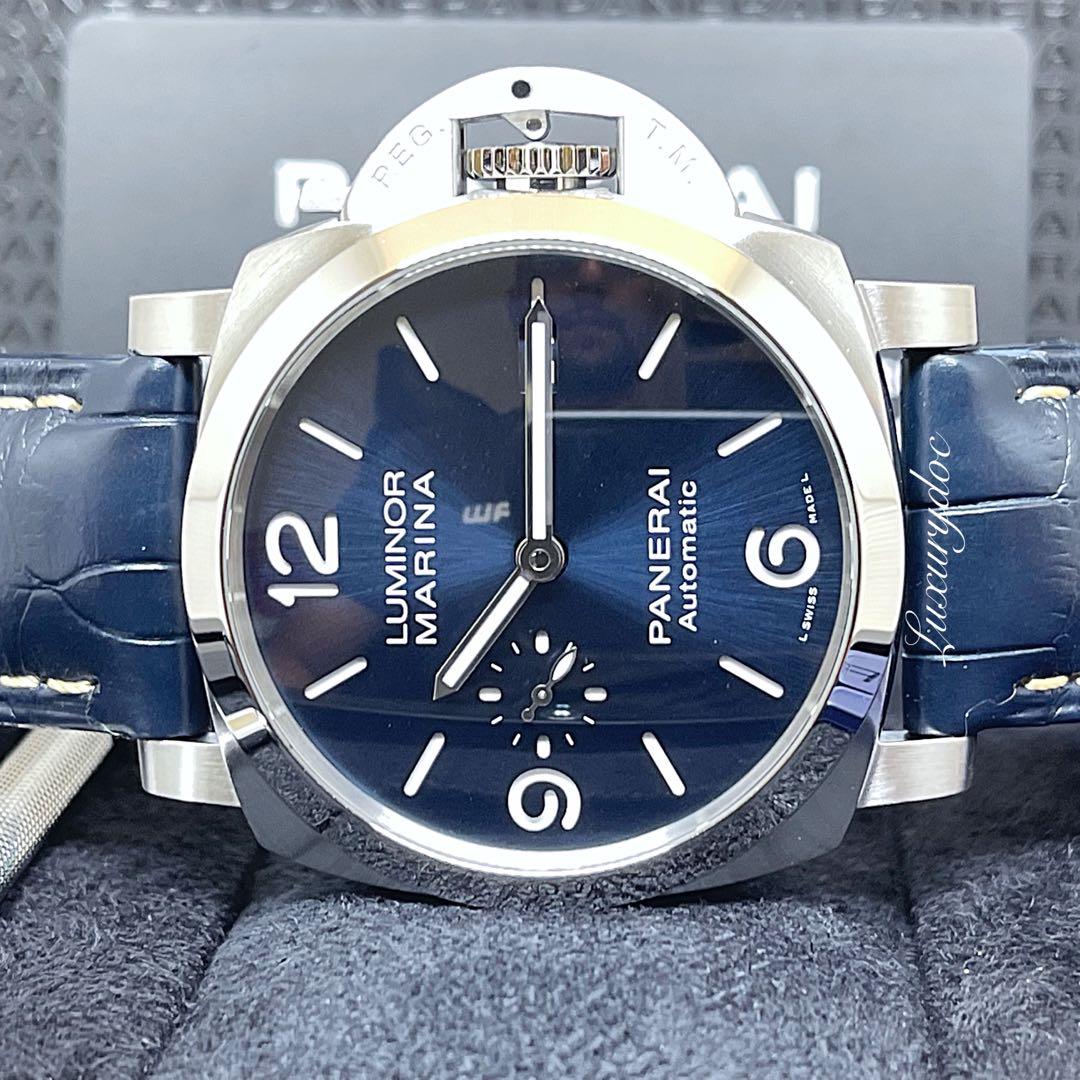 FS.BNIB PANERAI LUMINOR MARINA AUTOMATIC 3 DAYS BLUE DIAL 44MM WATCH ...
