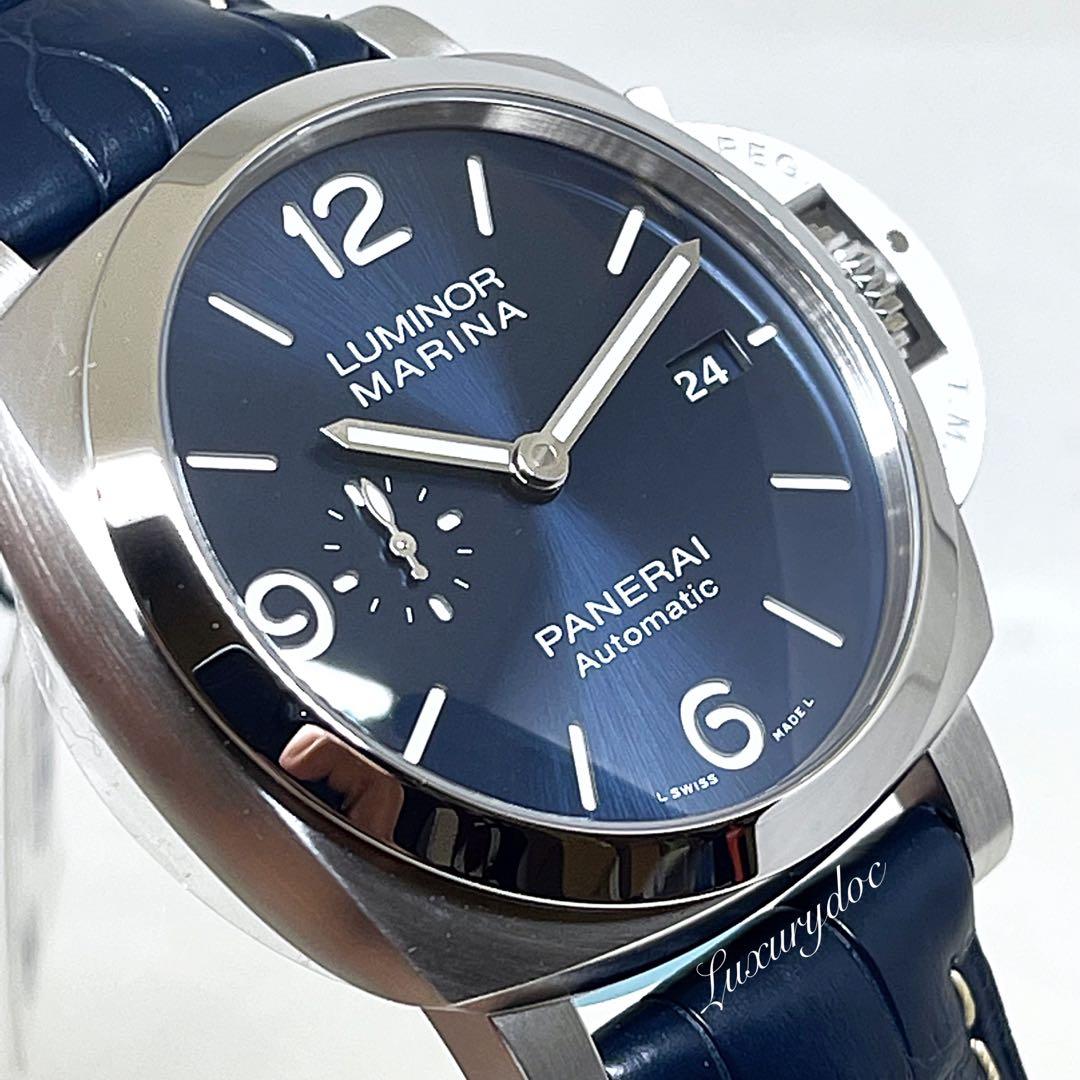 FS.BNIB PANERAI LUMINOR MARINA AUTOMATIC 3 DAYS BLUE DIAL 44MM WATCH ...