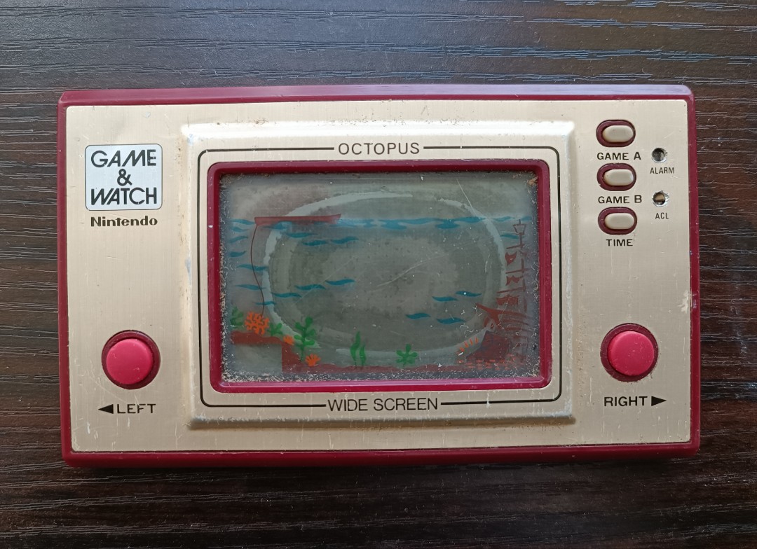Game & Watch Octopus 八爪魚遊戲, 電子遊戲, 電子遊戲機, Nintendo 任天堂 - Carousell