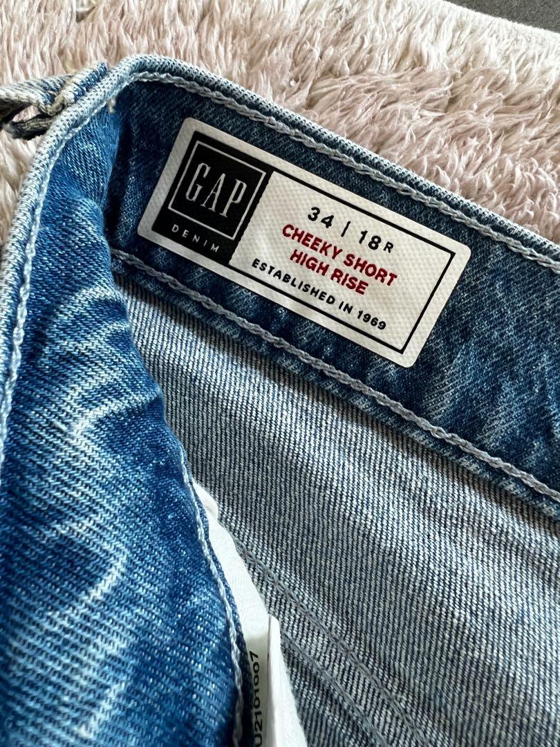 GAP Cheeky Shorts High Rise (plus size), Women's Fashion, Bottoms ...