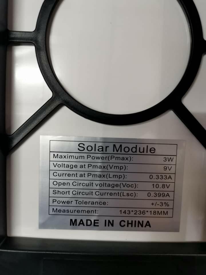 Gd:8019 Gdtimes solar deskfan, Furniture & Home Living, Lighting & Fans ...