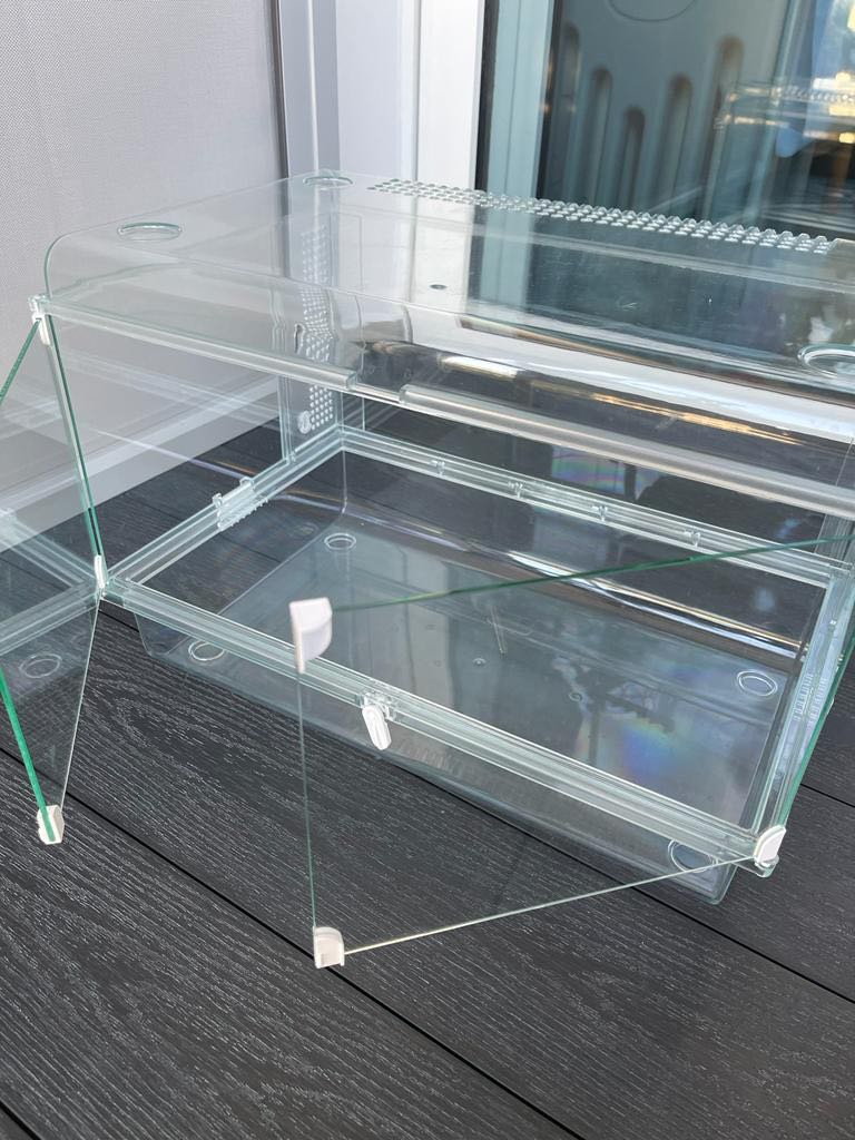 Gex Glass Harmony Hamster Cage (Almost New!), Pet Supplies, Pet Food on Carousell