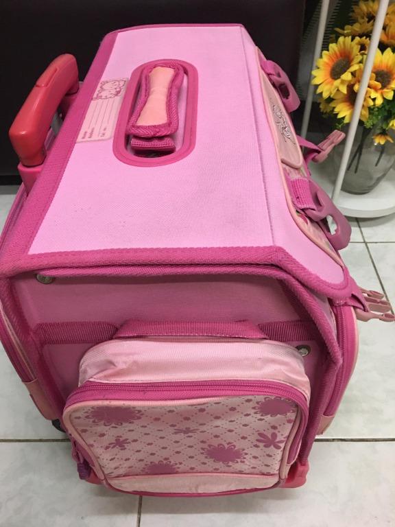 Hawk Puffy and Sparky Pink Large Trolley Bag, Babies & Kids, Going Out ...