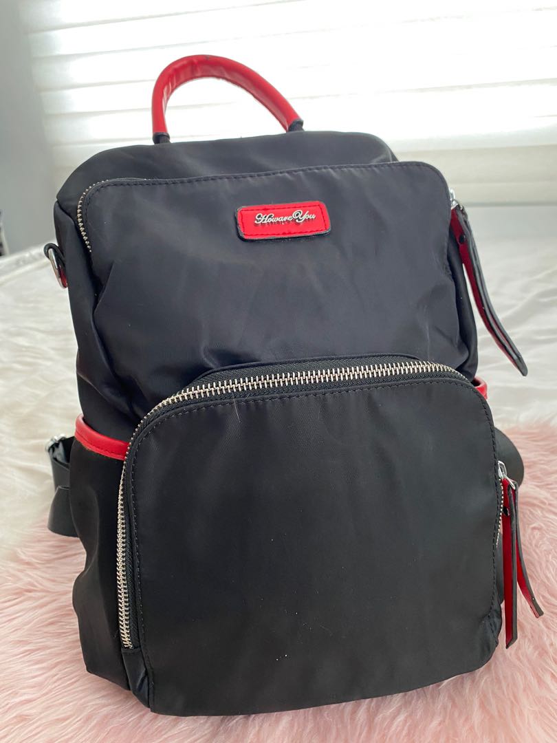 How.R.U nylon backpack, Women's Fashion, Bags & Wallets, Backpacks on ...
