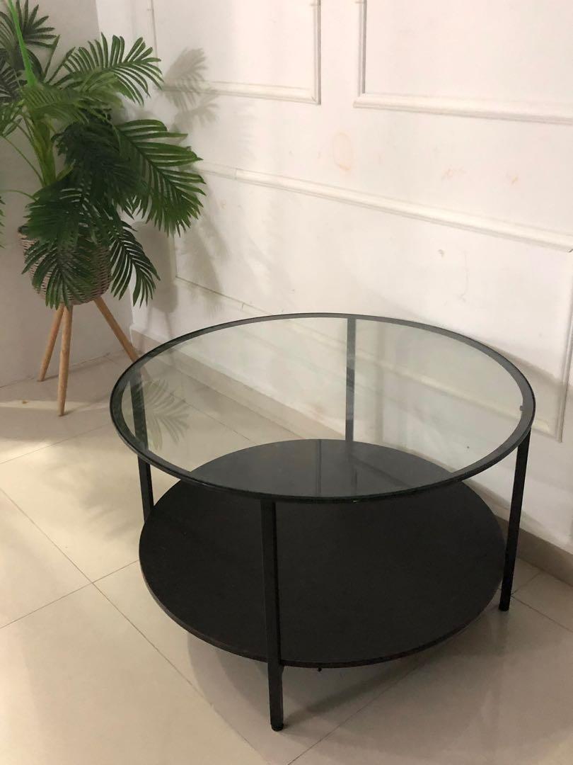 Ikea round coffee table, Furniture & Home Living, Furniture, Tables ...