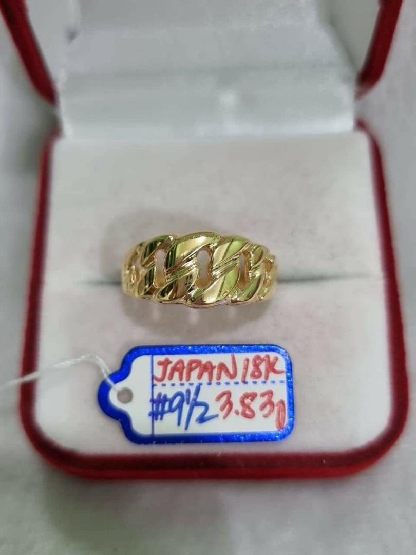 Japan 18k Gold Ring, Women's Fashion, Jewelry & Organizers, Rings on Carousell