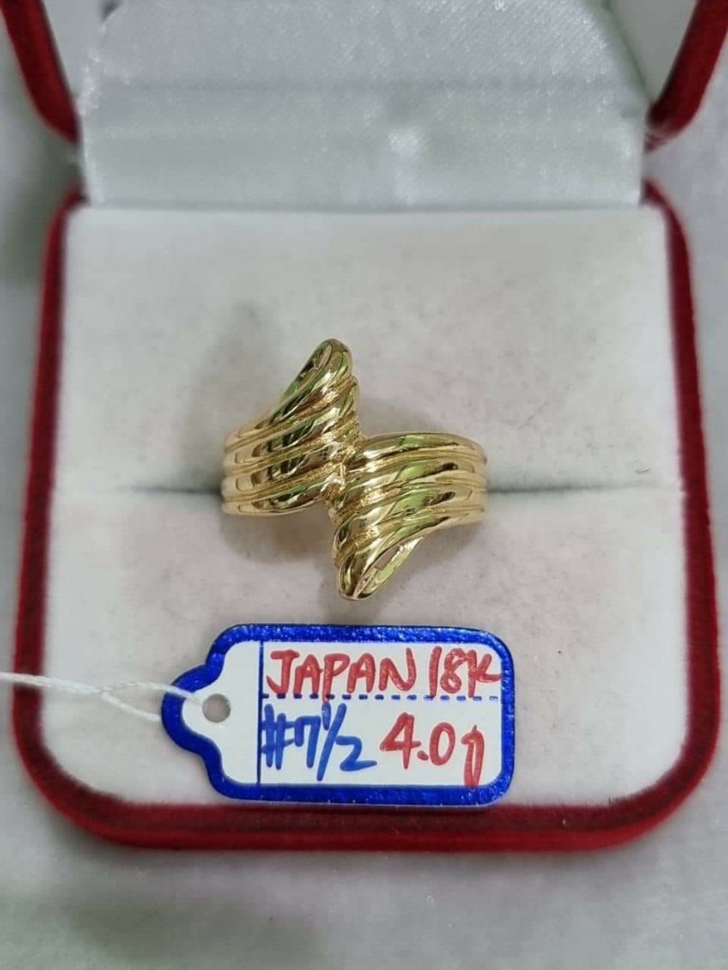 JAPAN 18K GOLD RINGS, Women's Fashion, Jewelry & Organizers, Rings on Carousell