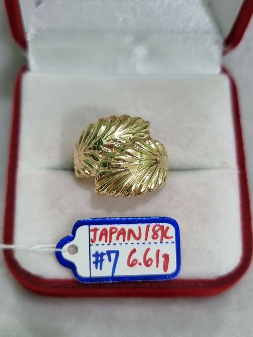 Japan 18k Gold Rings, Women's Fashion, Jewelry & Organizers, Rings on ...