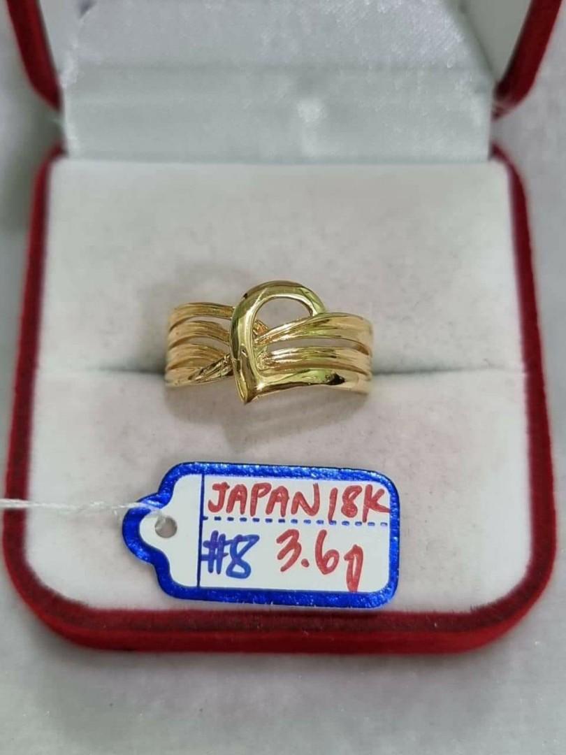 Japan 18k Gold Rings, Women's Fashion, Jewelry & Organizers, Rings on Carousell