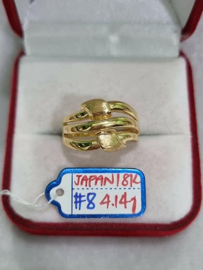 Japan 18K Gold Rings, Women's Fashion, Jewelry & Organizers, Rings on Carousell