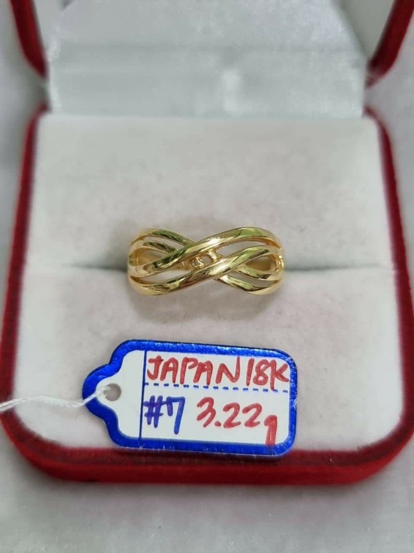 Japan 18k Gold Rings, Women's Fashion, Jewelry & Organizers, Rings on ...