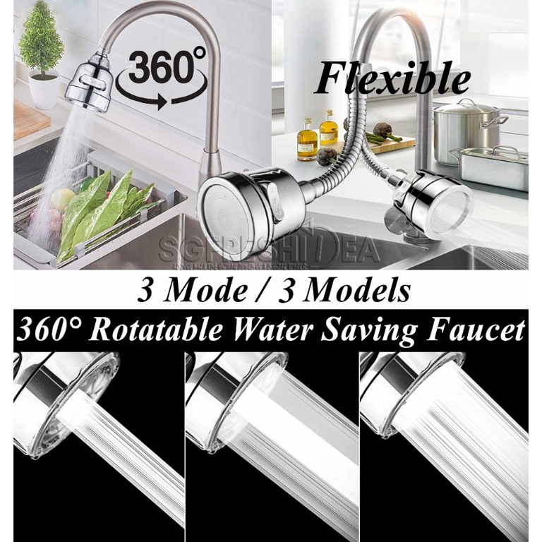 Kitchen Sink Faucet Tap Extender Adaptor Extension Adapter Nozzle Water ...