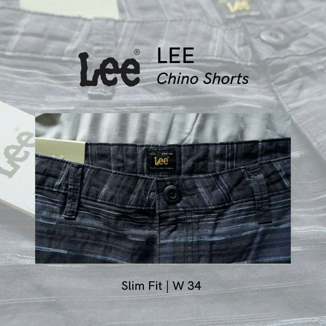 Lee Chinos Short, Men's Fashion, Bottoms, Shorts on Carousell
