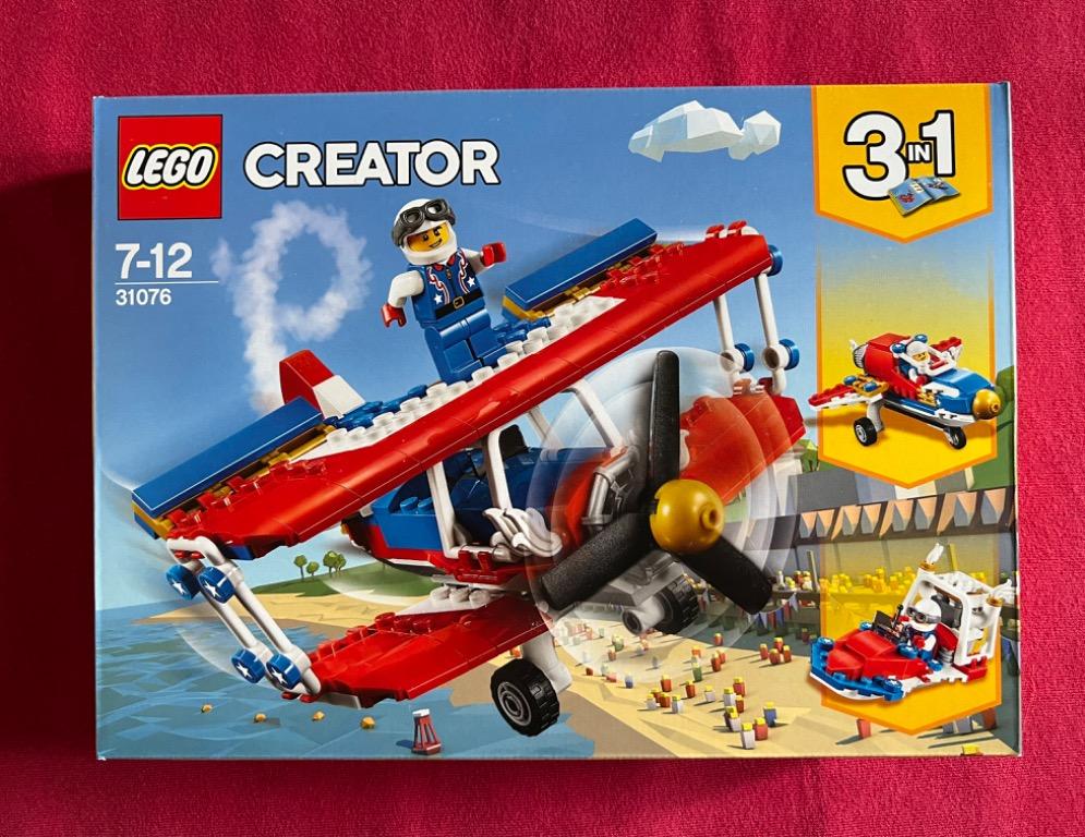 [全新絕版現貨]LEGO CREATOR 31076 - Daredevil Stunt Plane 瘋狂特技飛機, 興趣及遊戲, 玩具 ...