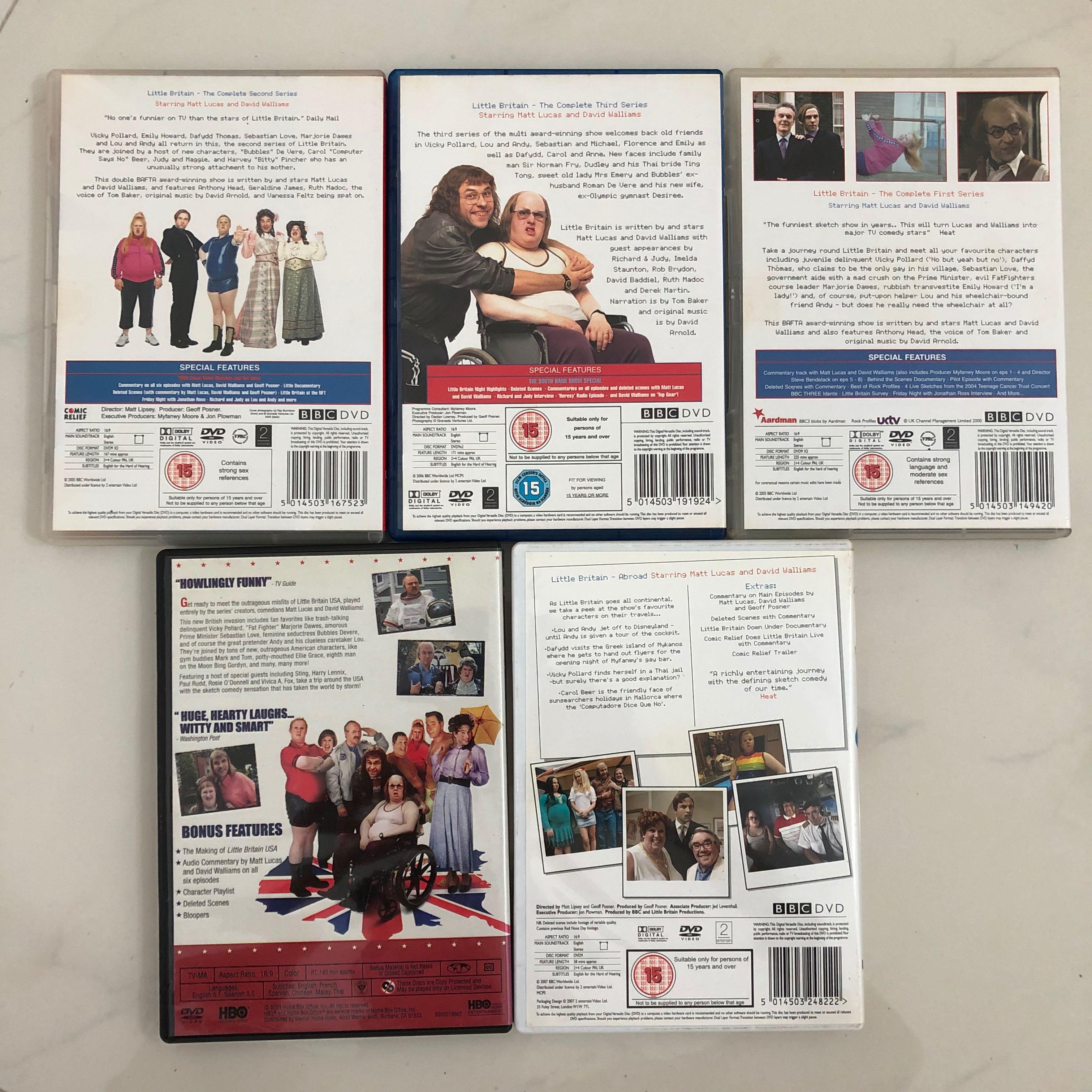 Little Britain DVD Set, Hobbies & Toys, Music & Media, CDs & DVDs on ...