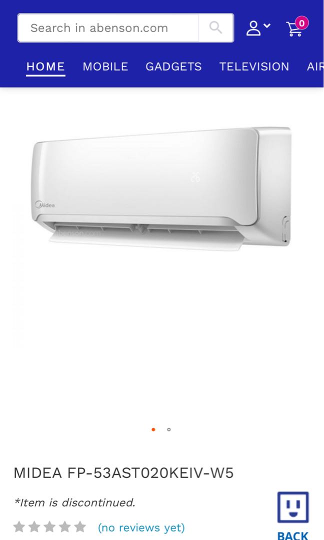 FOR SALE MIDEA 2HP INVERTER SPLIT TYPE AIRCON, TV & Home Appliances ...