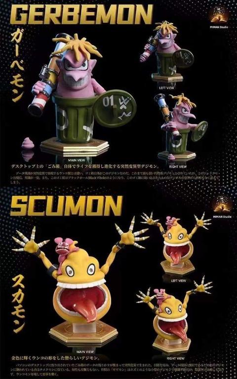 Miman Studio - Digimon Series - Gerbemon & Scumon, Hobbies & Toys, Toys & Games on Carousell