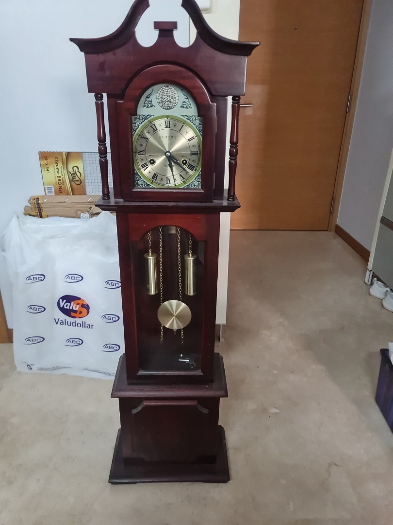 Mini grand father clock, Furniture & Home Living, Home Decor, Clocks on ...