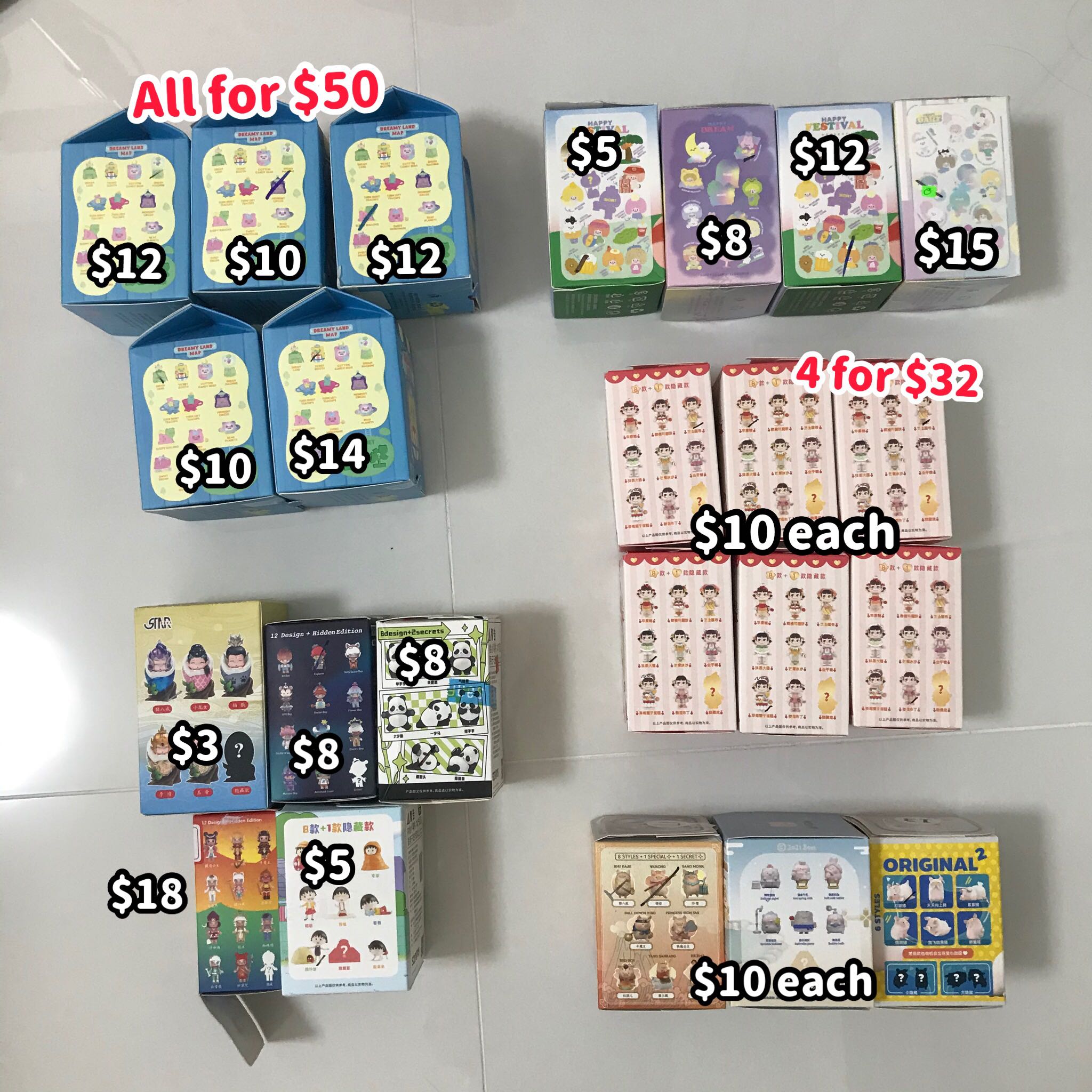 mixed blind box blindbox popmart pop mart, Hobbies & Toys, Toys & Games ...