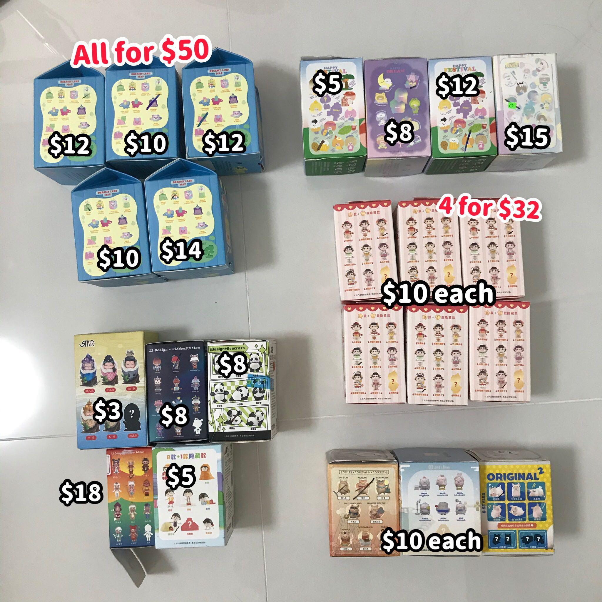 mixed blind box blindbox popmart pop mart, Hobbies & Toys, Toys & Games ...