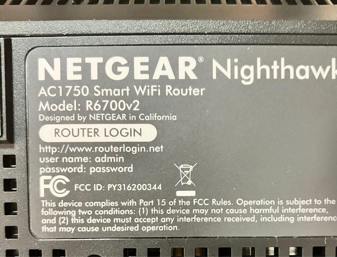 Netgear Router - Nighthawk R6700v2, Computers & Tech, Parts ...