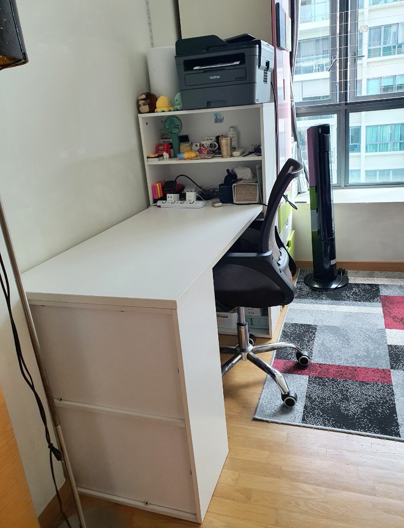 Nice study table (with full size cabinet and chair FREE), Furniture ...