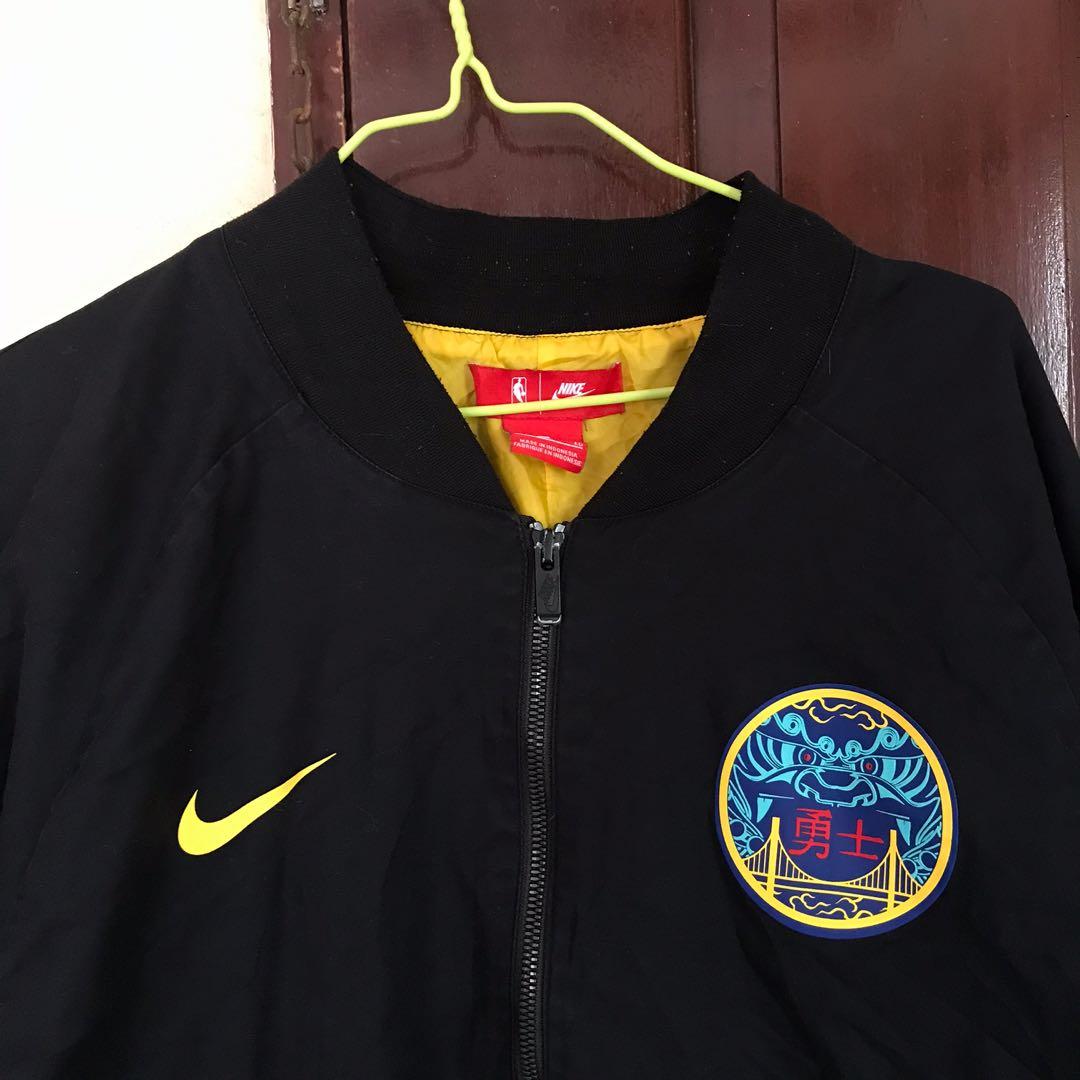 Nike GSW “The Bay” Jacket, Men's Fashion, Coats, Jackets and Outerwear ...
