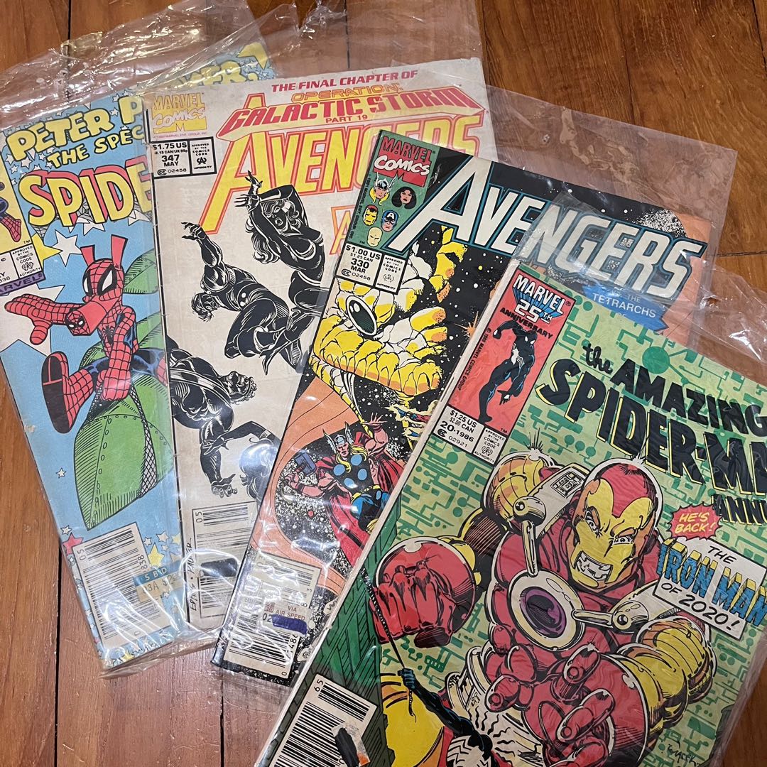 Old Vintage Marvel Comic Books (the amazing spiderman, avengers, peter ...