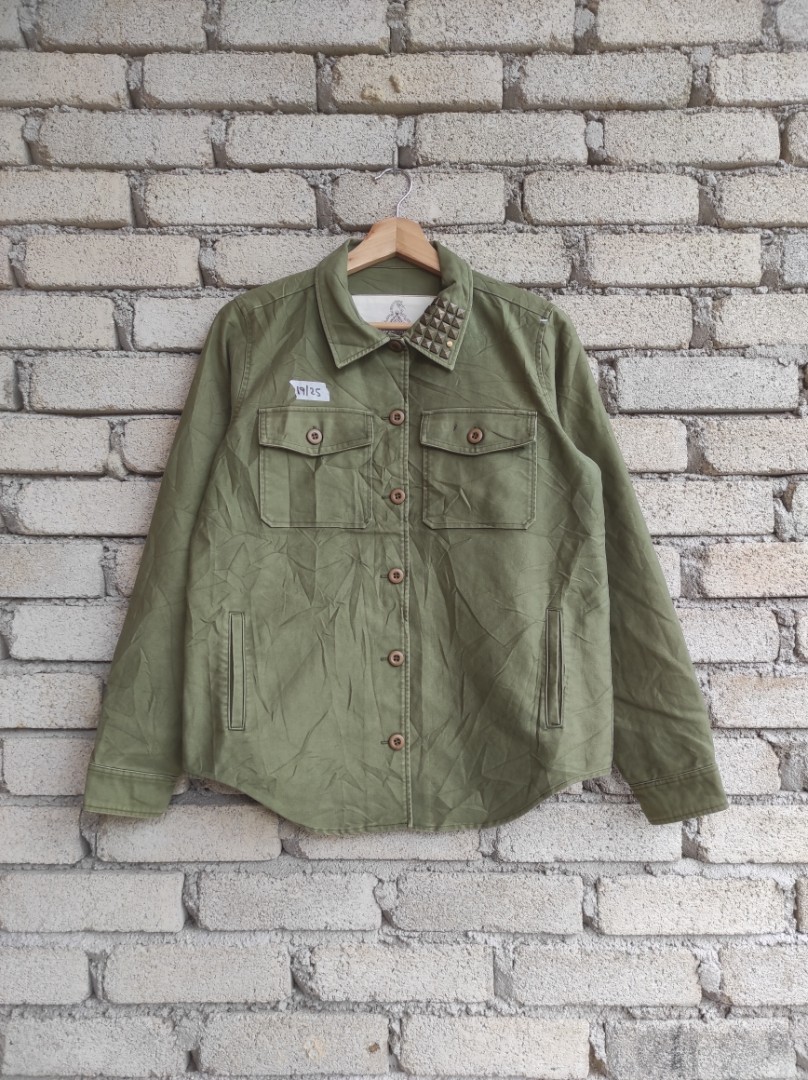 rare punk rock army military askar jacket sweater, Men's Fashion, Coats ...