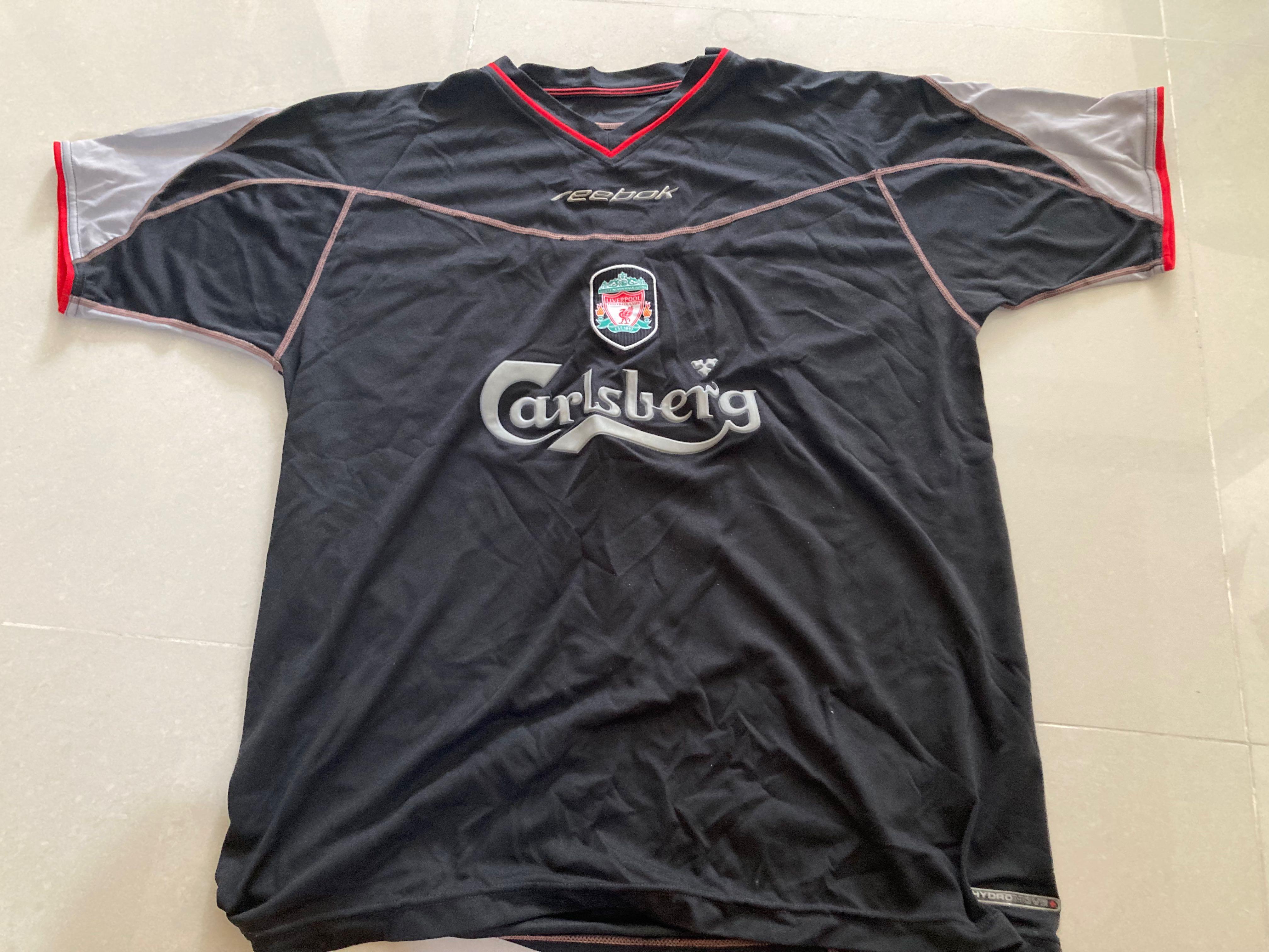 Rare Reebok 2002 Liverpool Away Jersey, Men's Fashion, Tops & Sets ...