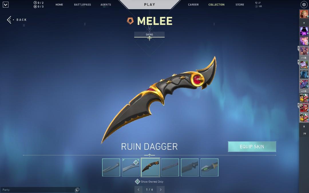 Ruin Dagger Cheap Valorant Account, Video Gaming, Gaming Accessories ...