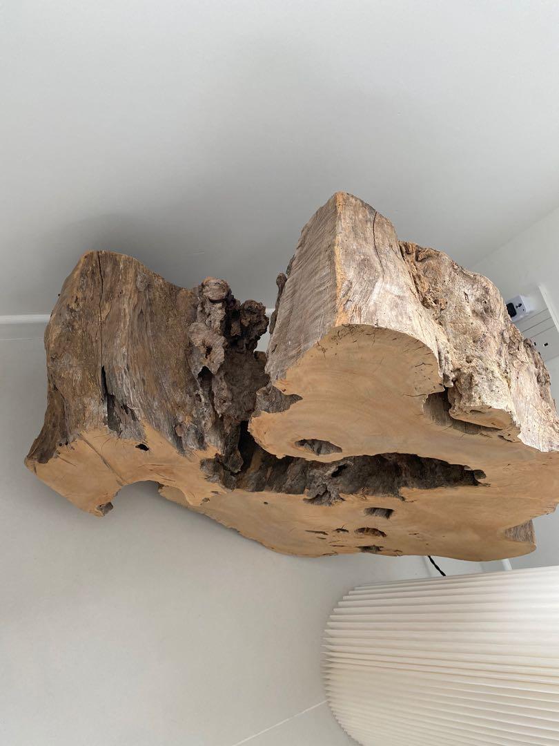 Rustic tree log natural tree branch tembusu wood, Furniture & Home ...