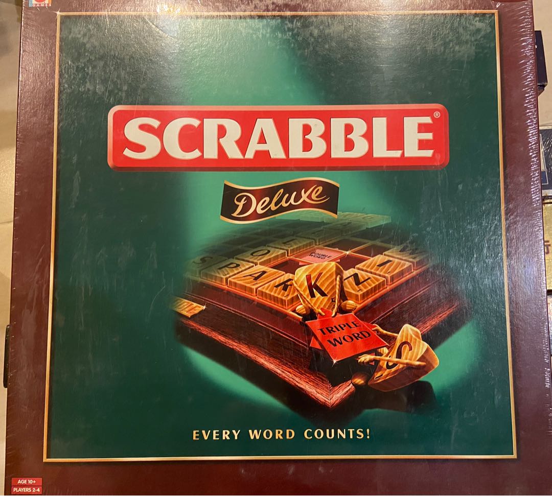 Scrabble Deluxe, Hobbies & Toys, Toys & Games on Carousell