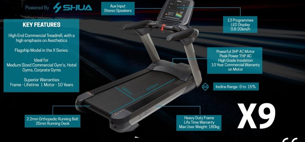Shua X9 Fully Commercial Treadmill, Sports Equipment, Exercise ...