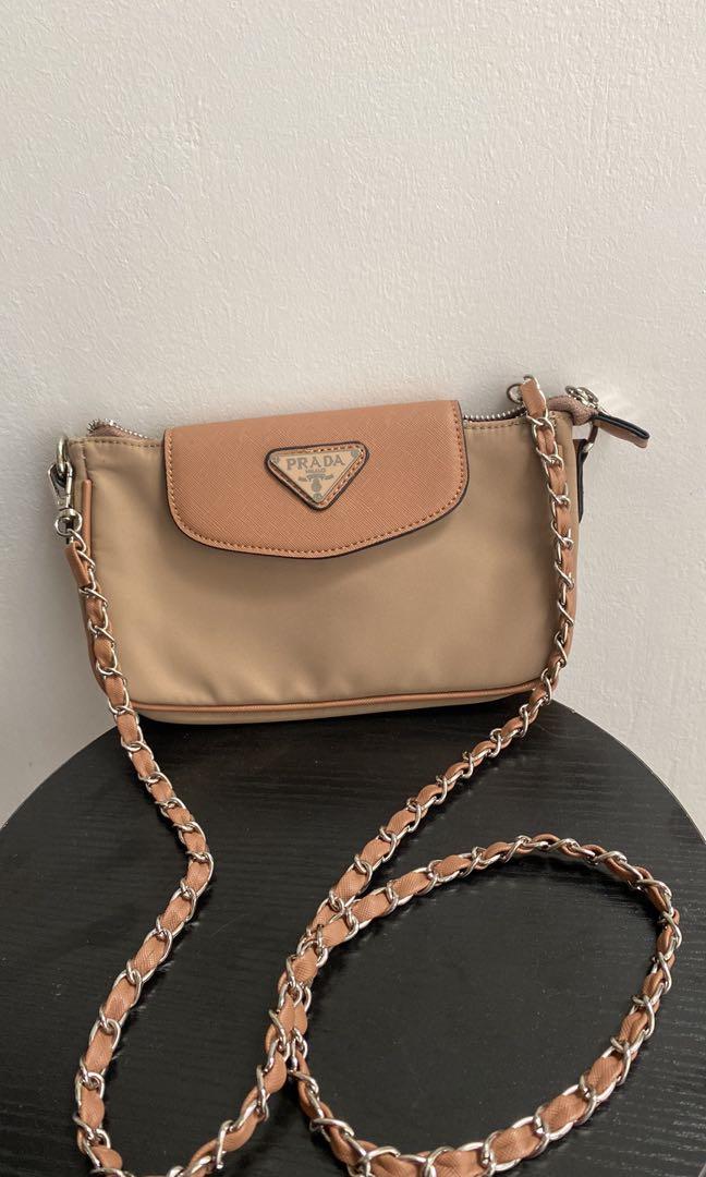 Sling prada, Women's Fashion, Bags & Wallets, Cross-body Bags on Carousell