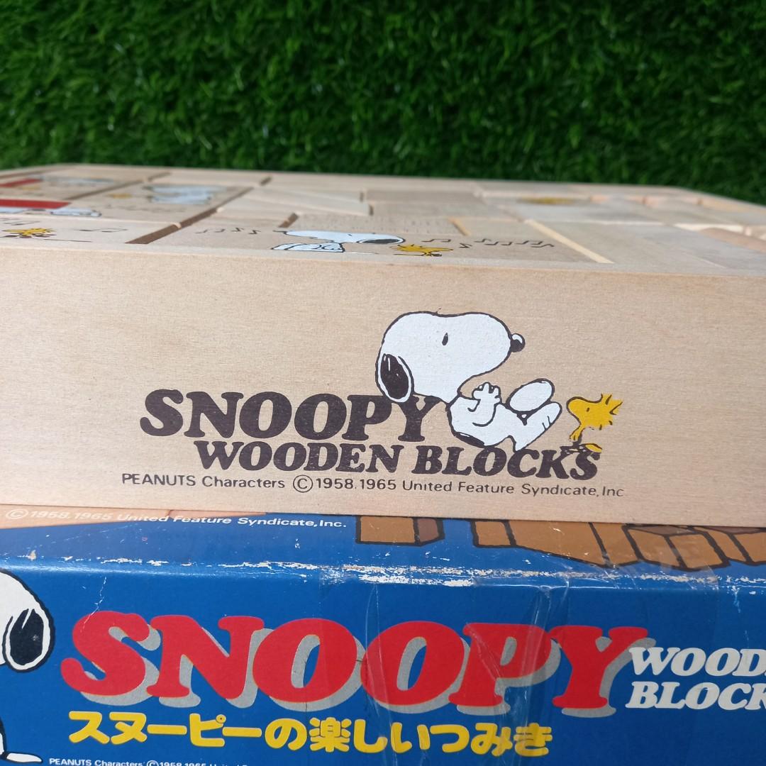 SNOOPY Wooden Blocks, Hobbies & Toys, Toys & Games on Carousell