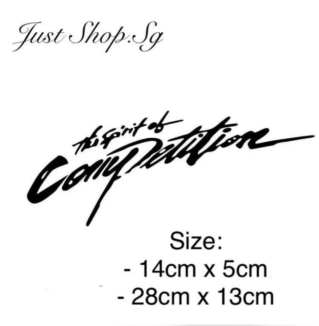 SPIRIT of Competition Sticker, Hobbies & Toys, Stationery & Craft, Art ...