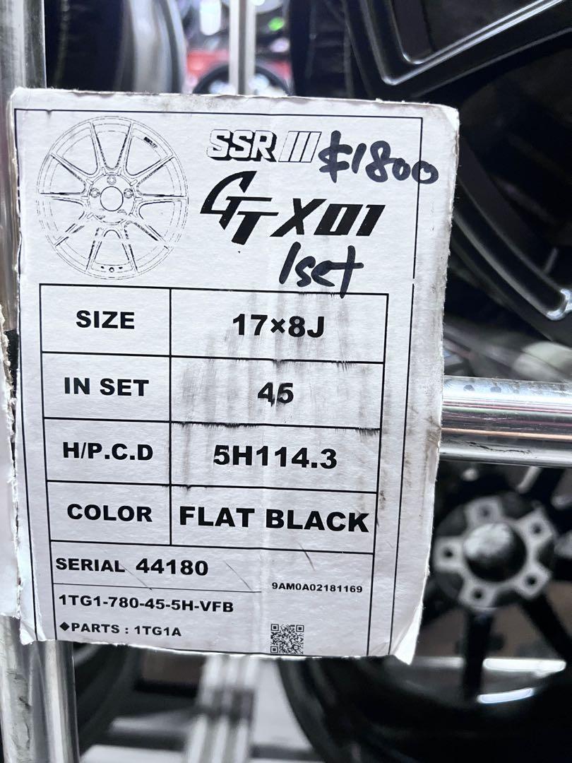 SSR RIM GTX01 ORIGINAL MADE IN JAPAN #16#17#18 inch #4x100#5x114.3, Car Accessories, Tyres ...