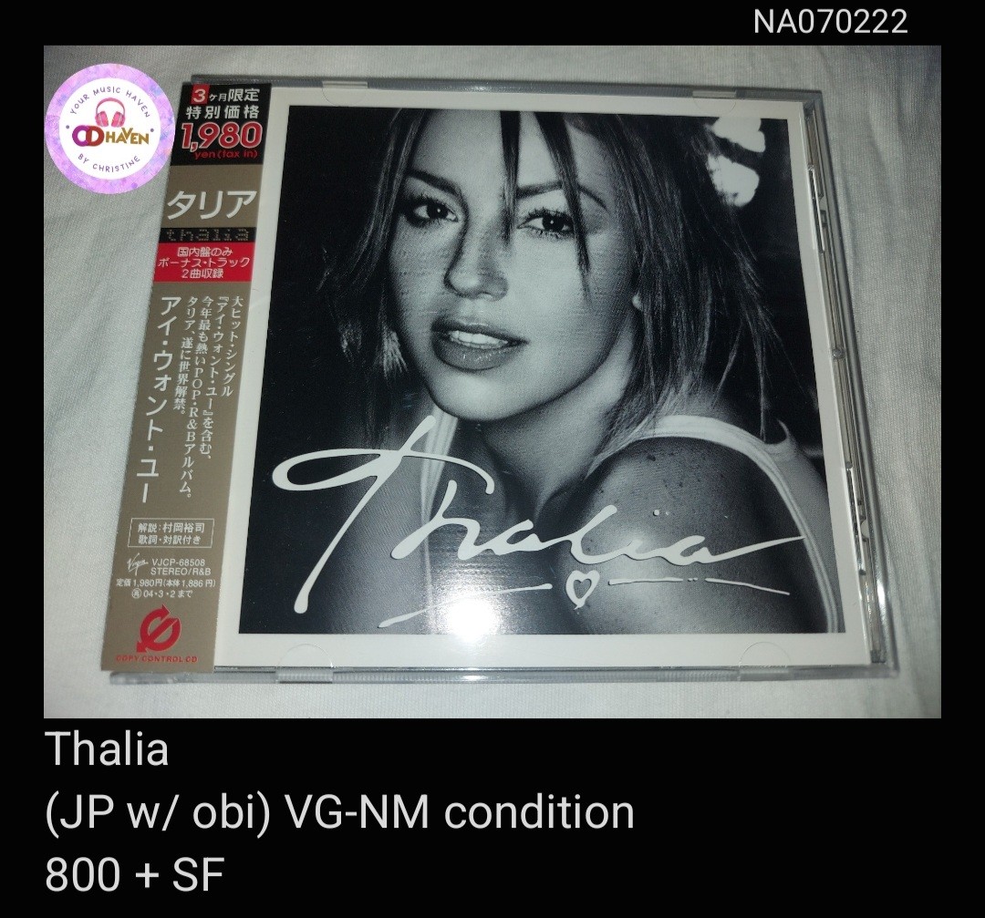 Thalia Self Titled CD (unsealed), Hobbies & Toys, Music & Media, CDs ...