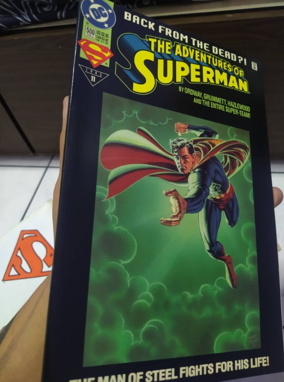The Adventures of SUPERMAN "BACK FROM THE DEAD" DC comic #500 June 1993 ...