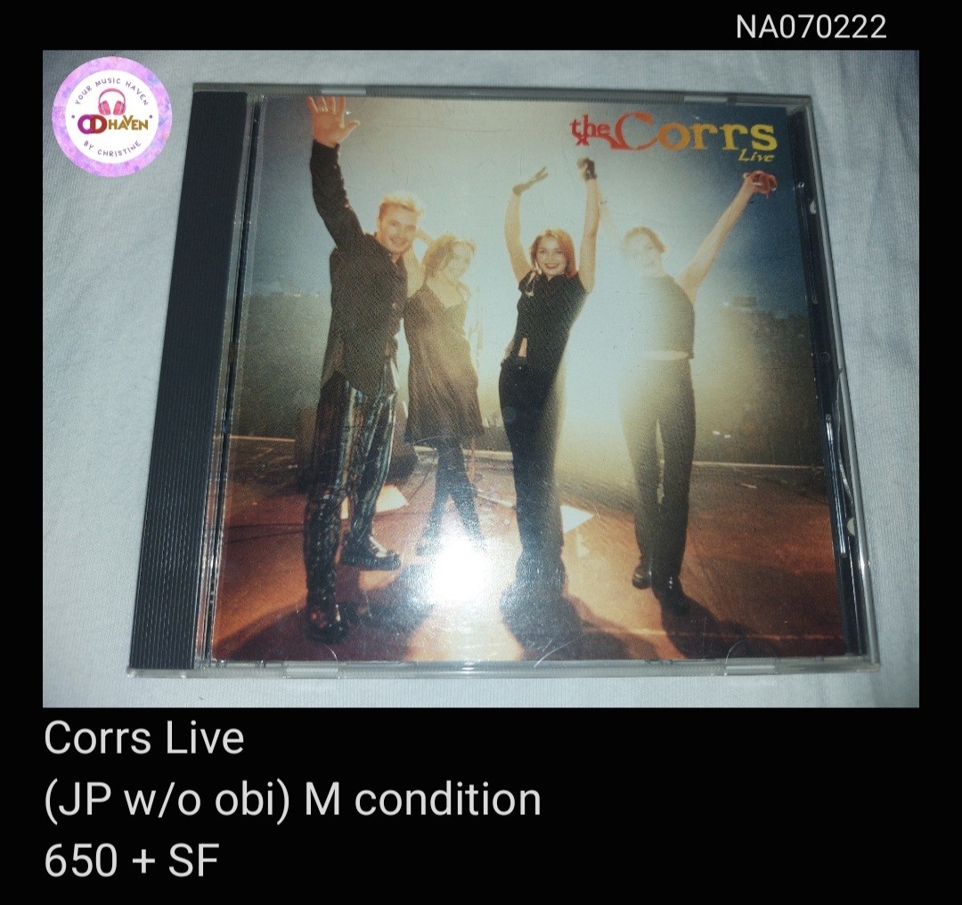 The Corrs Live CD (unsealed), Hobbies & Toys, Music & Media, CDs & DVDs ...